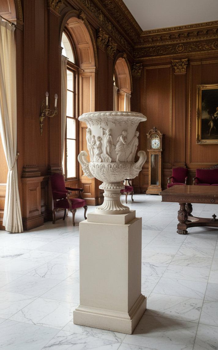 Medici Vase Marble - Grand Tour Masterpiece Uffizi Gallery – Sculptured ...