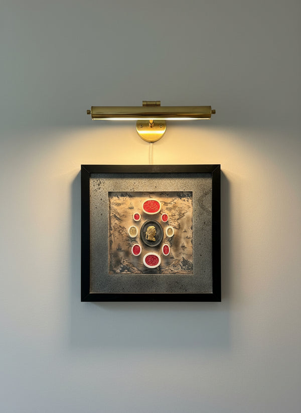 Intaglios Various On An Old Map – Sculptured Arts Studio