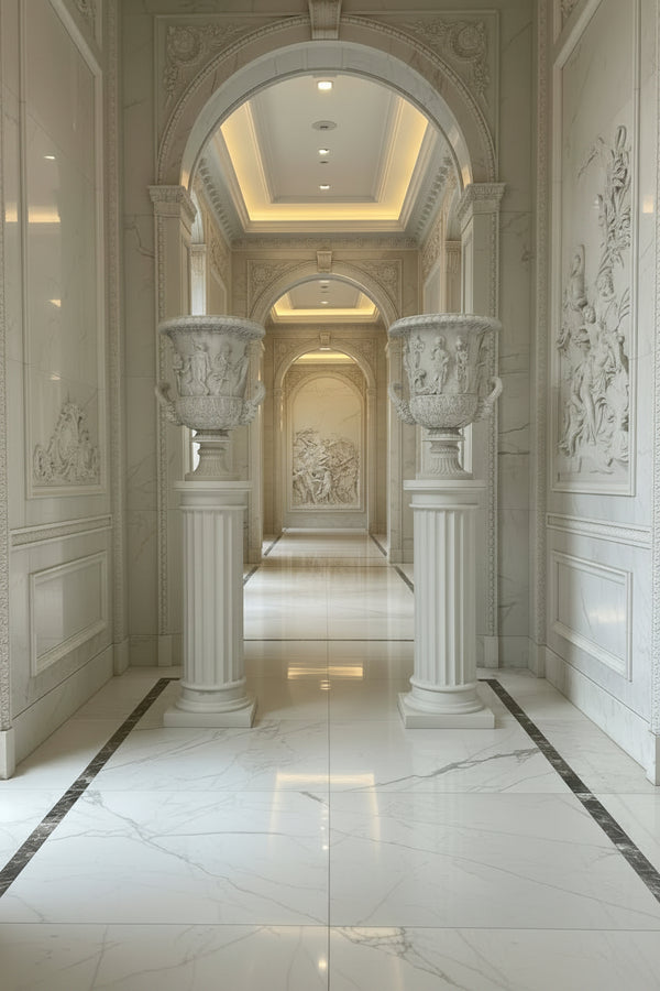 Fluted Column Wht – Sculptured Arts Studio
