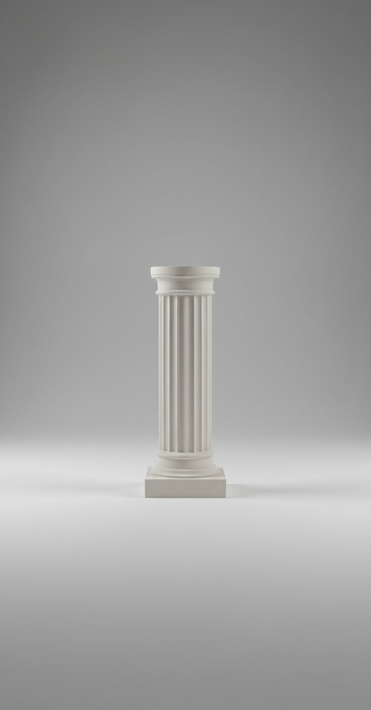 Fluted Column Wht – Sculptured Arts Studio