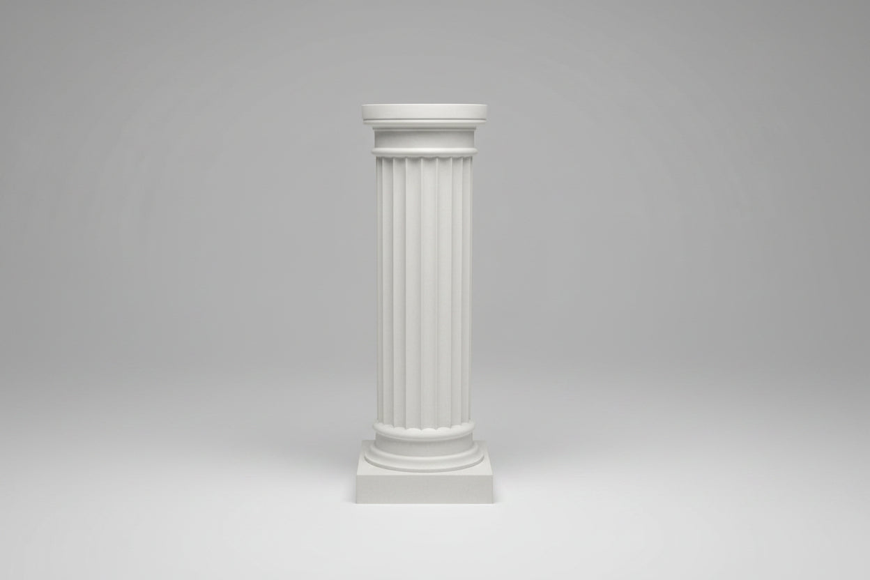 Fluted Column Wht – Sculptured Arts Studio